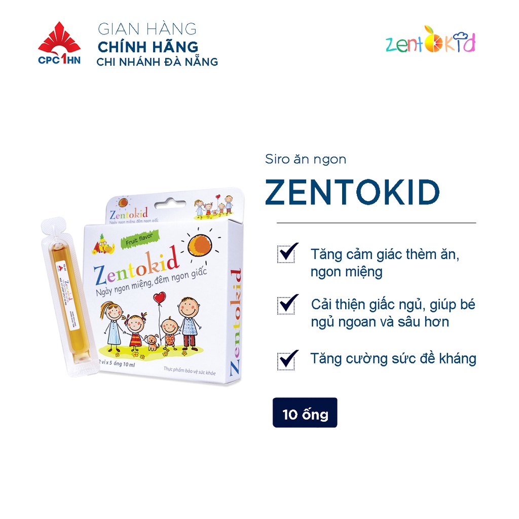 Zentokid liquid syrup to help you eat and sleep well, box of 10 tubes ...