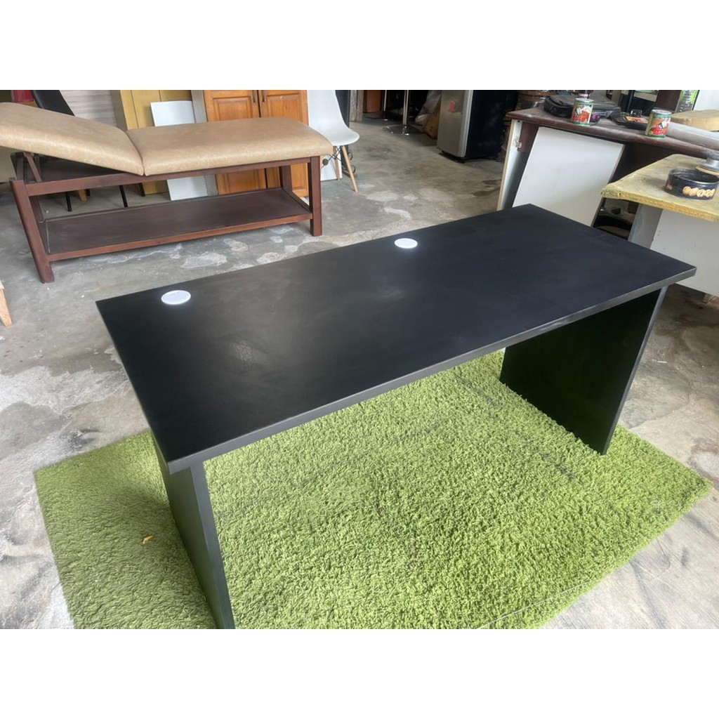 OFFICE TABLE 5 FEET (BLACK) | Shopee Malaysia