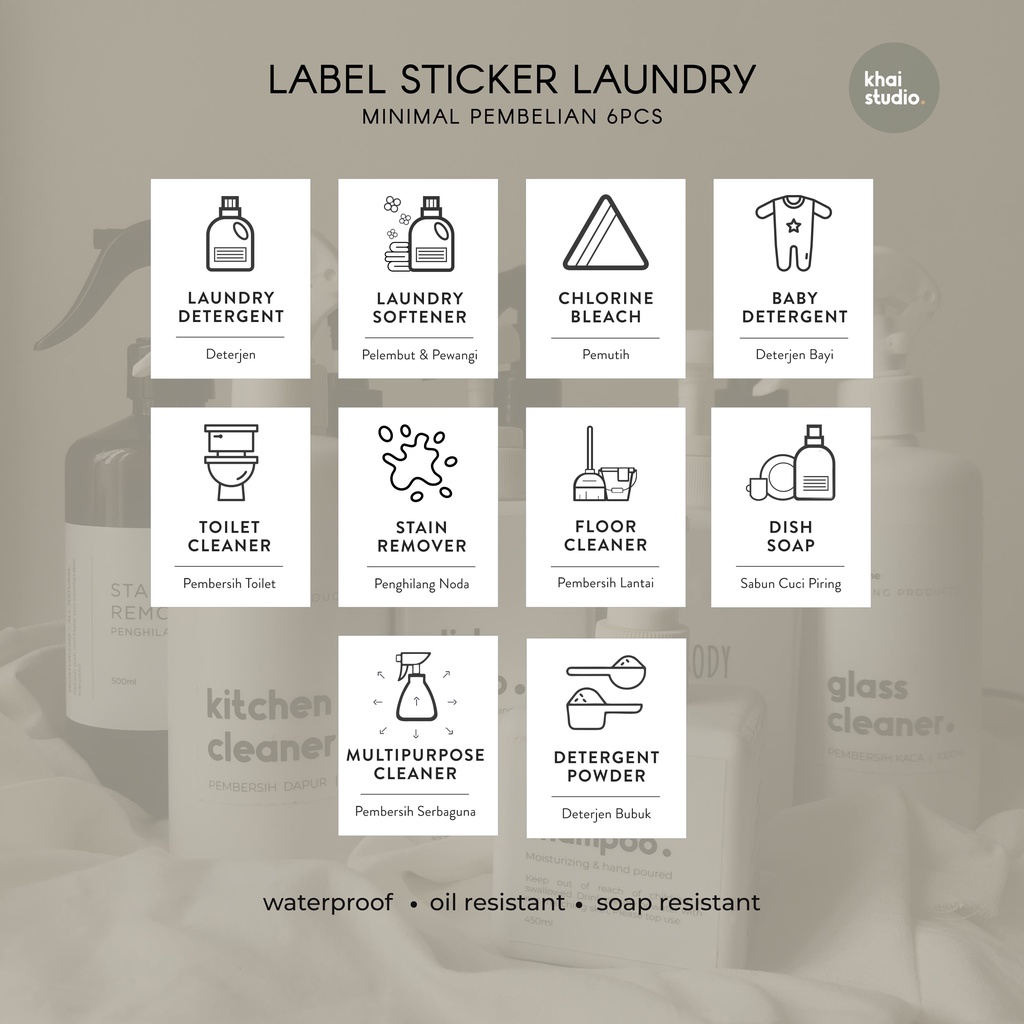 Laundry Sticker Label | Shopee Malaysia