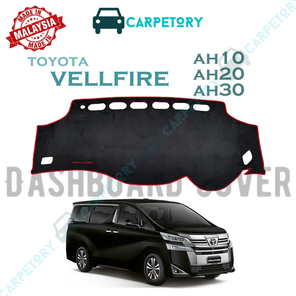 Toyota Vellfire Alphard AH10 AH20 AH30 Velvet Dashboard Cover Leather ...