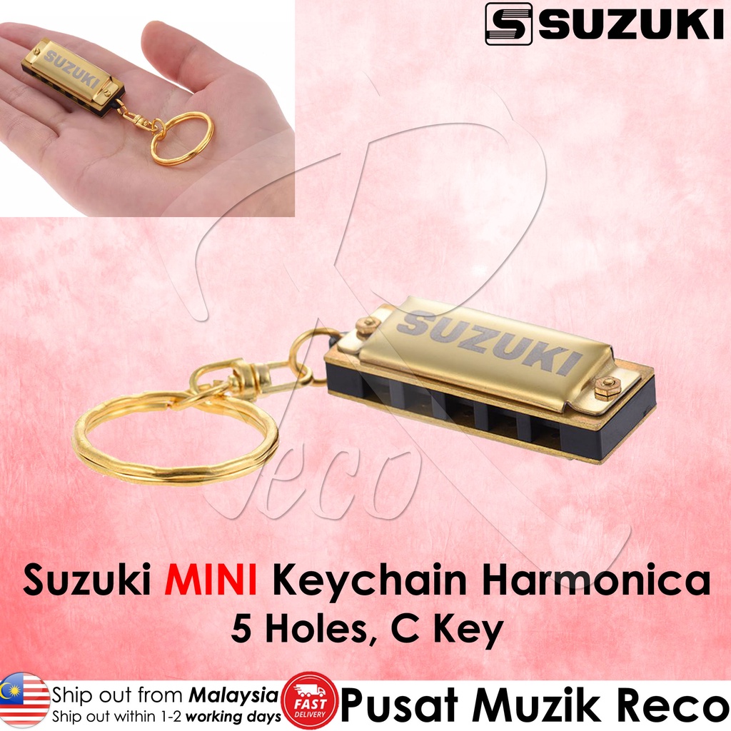 Suzuki MINI Harmonica Keychain Harmonica 5 Holes C Key | Shopee Malaysia