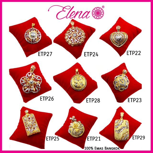 Elena Virul Emas Bangkok Pendant - Loket (ETP21) (ETP22) (ETP23) (ETP24) (ETP25) (ETP26) (ETP27 ...