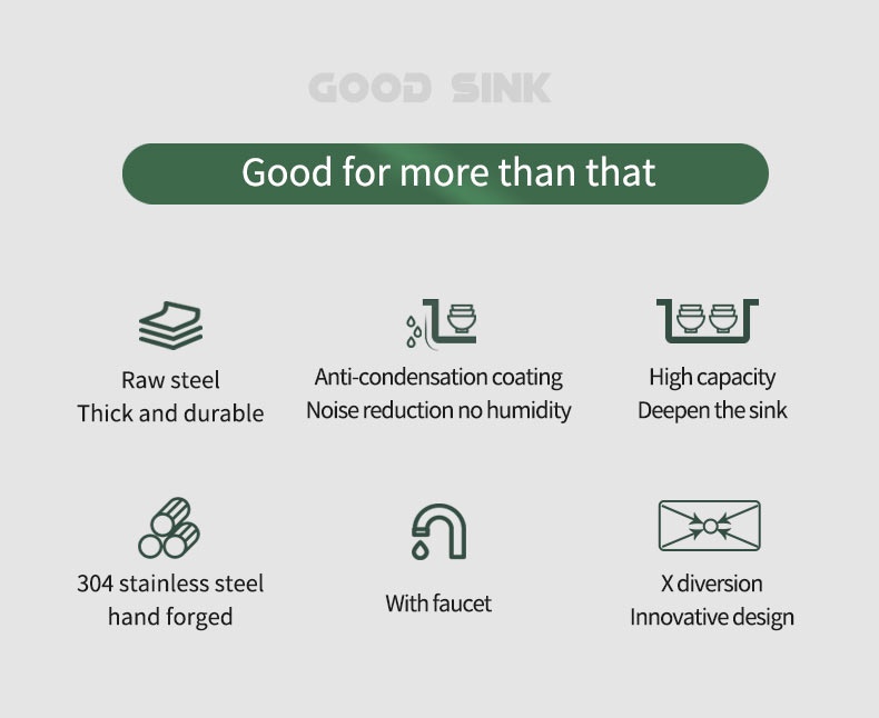 Singki Dapur Nano Sinki 304 Stainless Steel Handmade Single Bowl ...