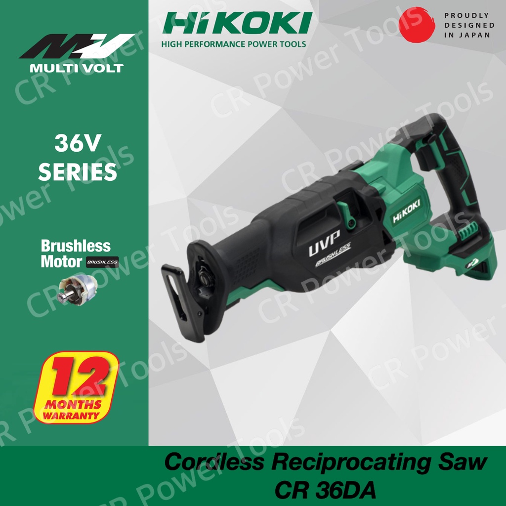 HIKOKI CORDLESS RECIPROCATING SAW CR36DA 36V SOLO/SET | Shopee Malaysia
