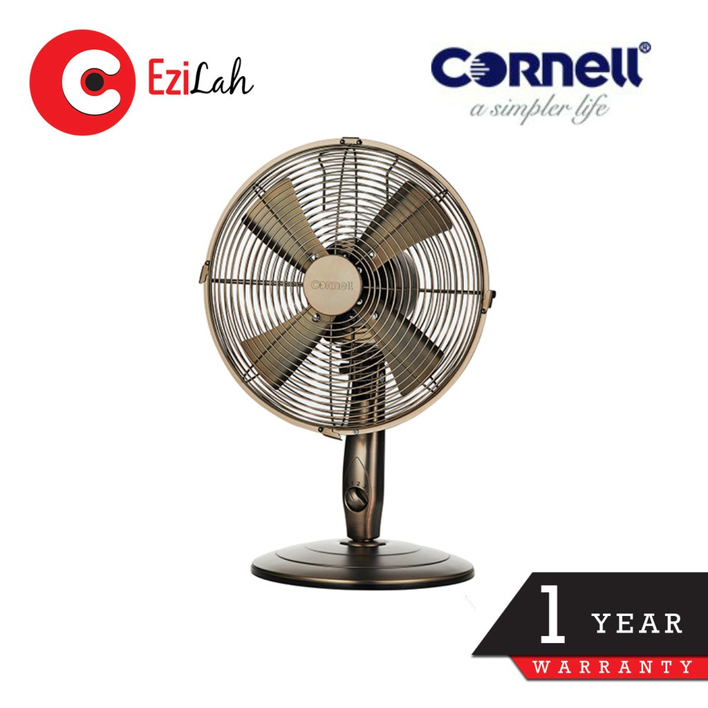 Cornell Classic Retro Table Fan 3 Speed Mode Function (12") CCF-129CP ...