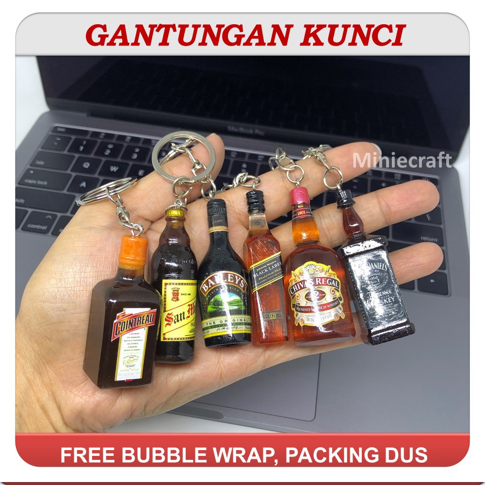 GANTUNGAN Ganci - Miniature LIQUOR Bottle Keychain | Shopee Malaysia