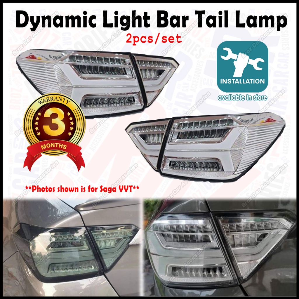 For Proton Honda Perodua Toyota Dynamic Light Bar Tail Lamp With Signal ...