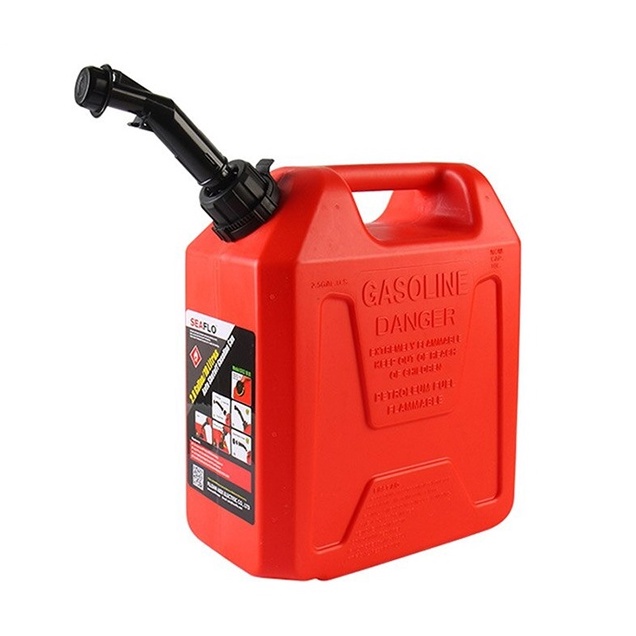 Collab 5/10/20L Plastic Jerry Can Gas Fuel Oil Tank Petrol Car Go kart Spare Container Gasoline ...