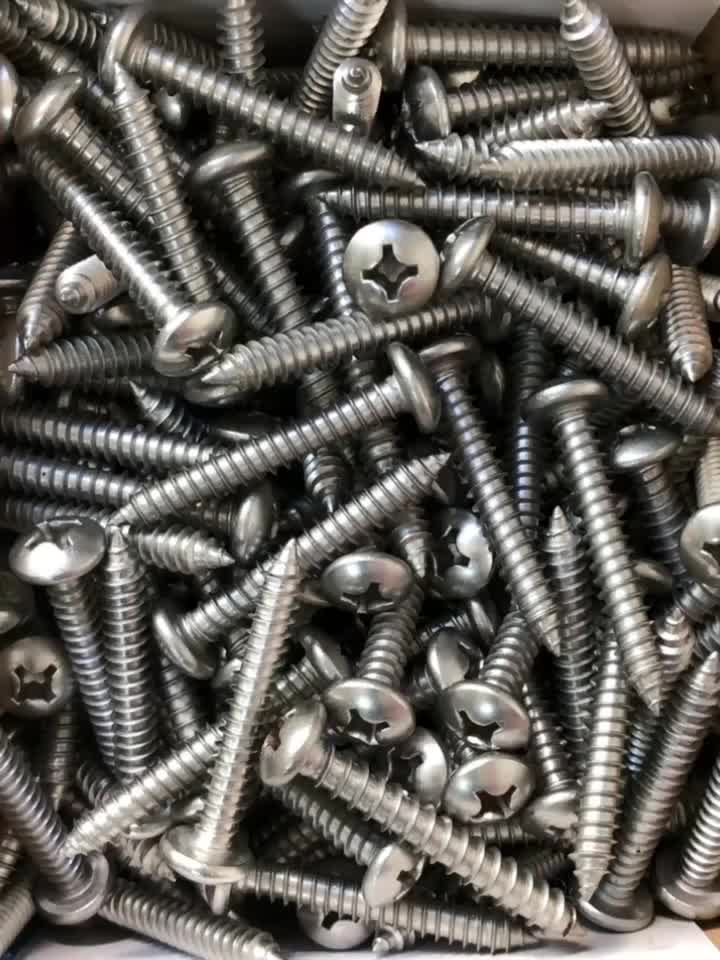 M2 M2.2 M2.6 M3 M3.5 316 Stainless Steel Cross Round Head Self-tapping ...