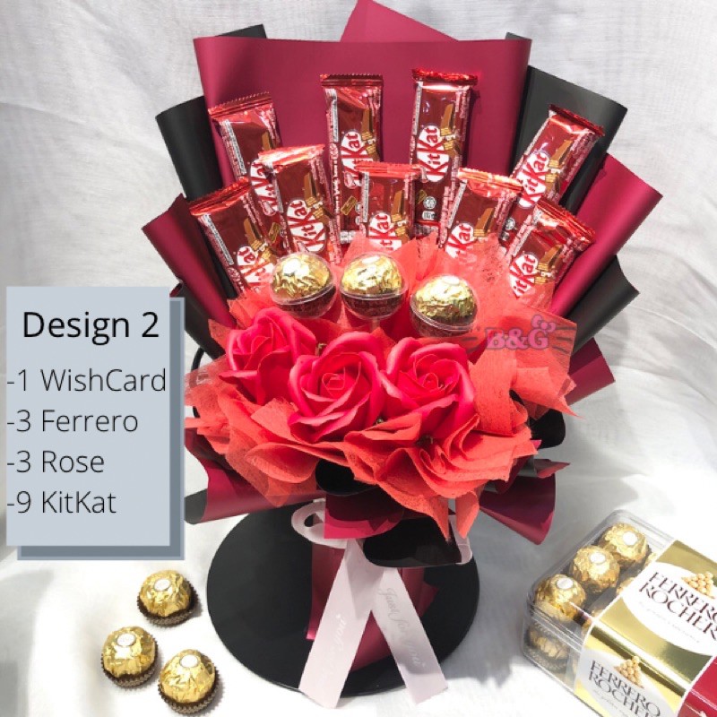 Chocolate Bouquet Birthday Convo Soap Rose Balloon Fairy Gift Box ...