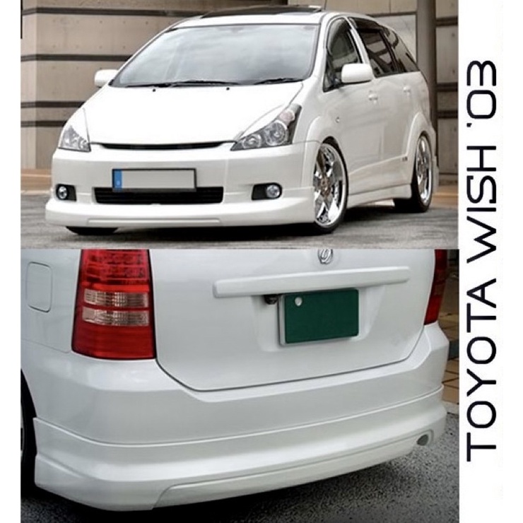 Toyota wish 2003 2004 2005 old facelift ZNE10 Legend G square bodykit ...