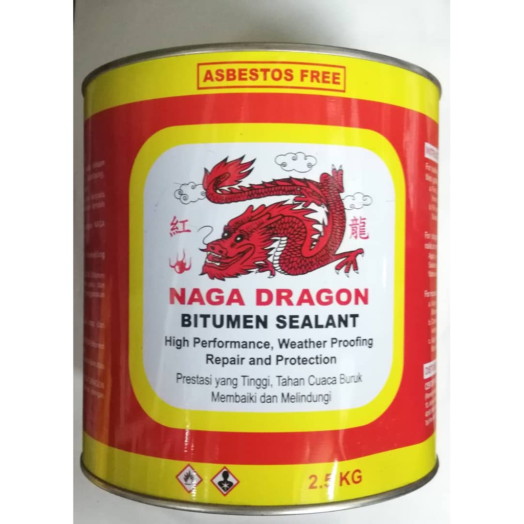 Naga Dragon Bitumen Sealant 440g / 2.5KG (Weather Roofing / Gum Tar ...