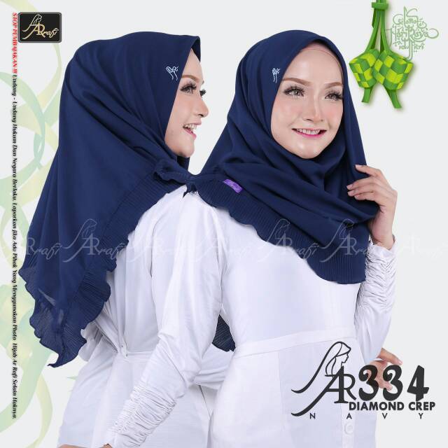 Ar Rafi 334 Quadrilateral Hijab Hijab Hijab/Latest Quadrilateral Hijab ...
