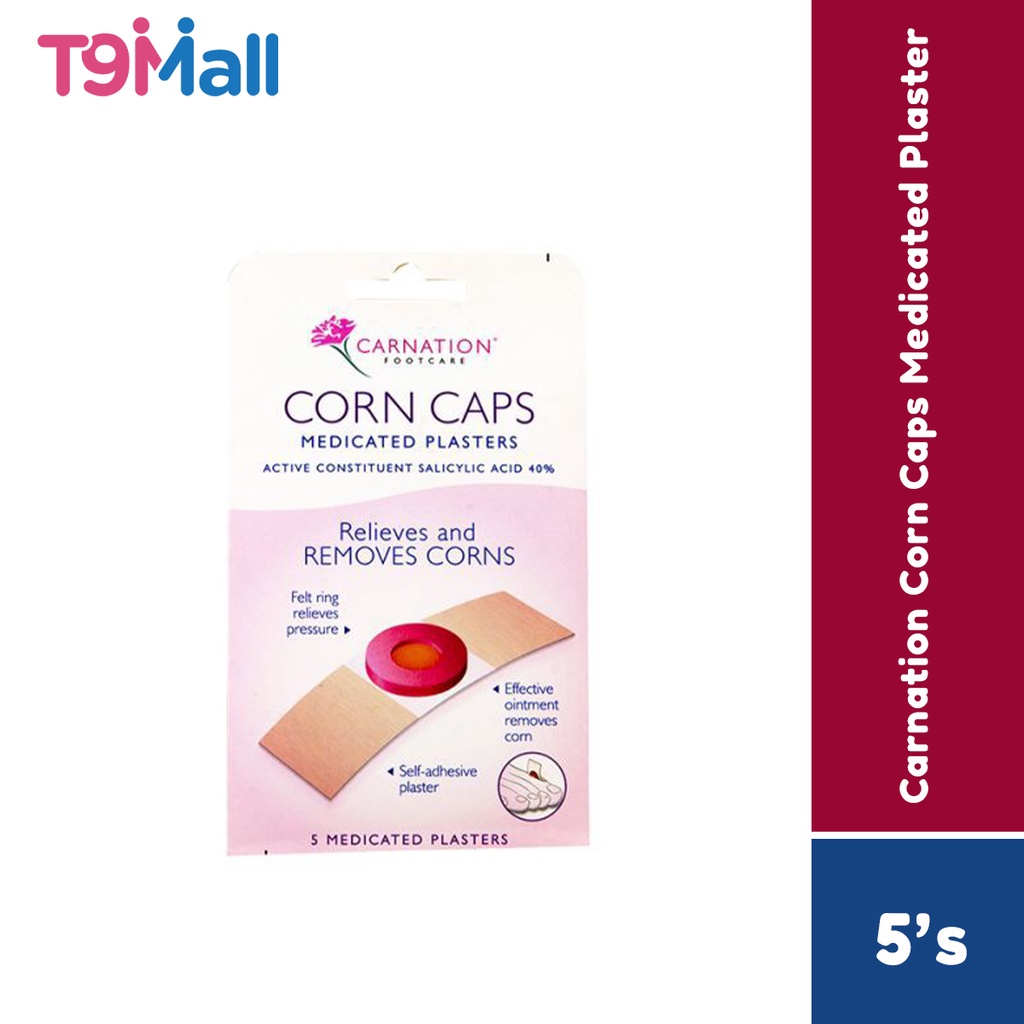 Carnation Corn Caps Medicated Plaster 英国石竹花标除鸡眼药 5's | Shopee Malaysia