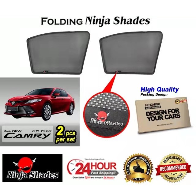 Toyota All New Camry 2019 - Present Magnetic Ninja Shades Sunshade ...