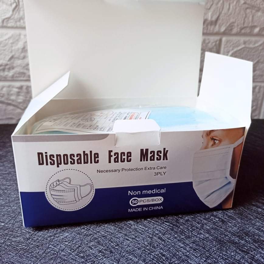 Face Mask Disposable Elastic Earloop 3ply (50pcs per Box) 【Ready Stock ...