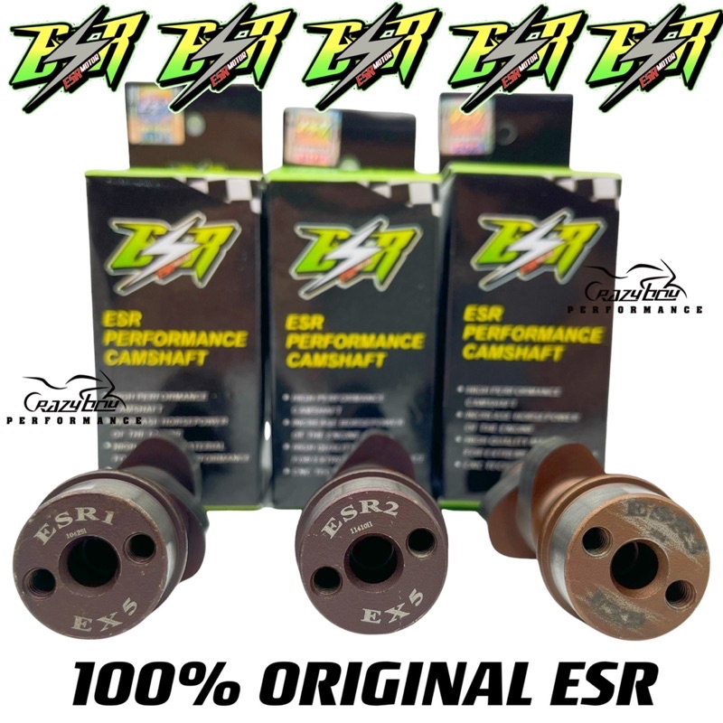 ESR MOTOR 100% ORIGINAL EX5 DREAM W100 CAMSHAFT LIGHT WEIGHT ESR1 ESR2 ...