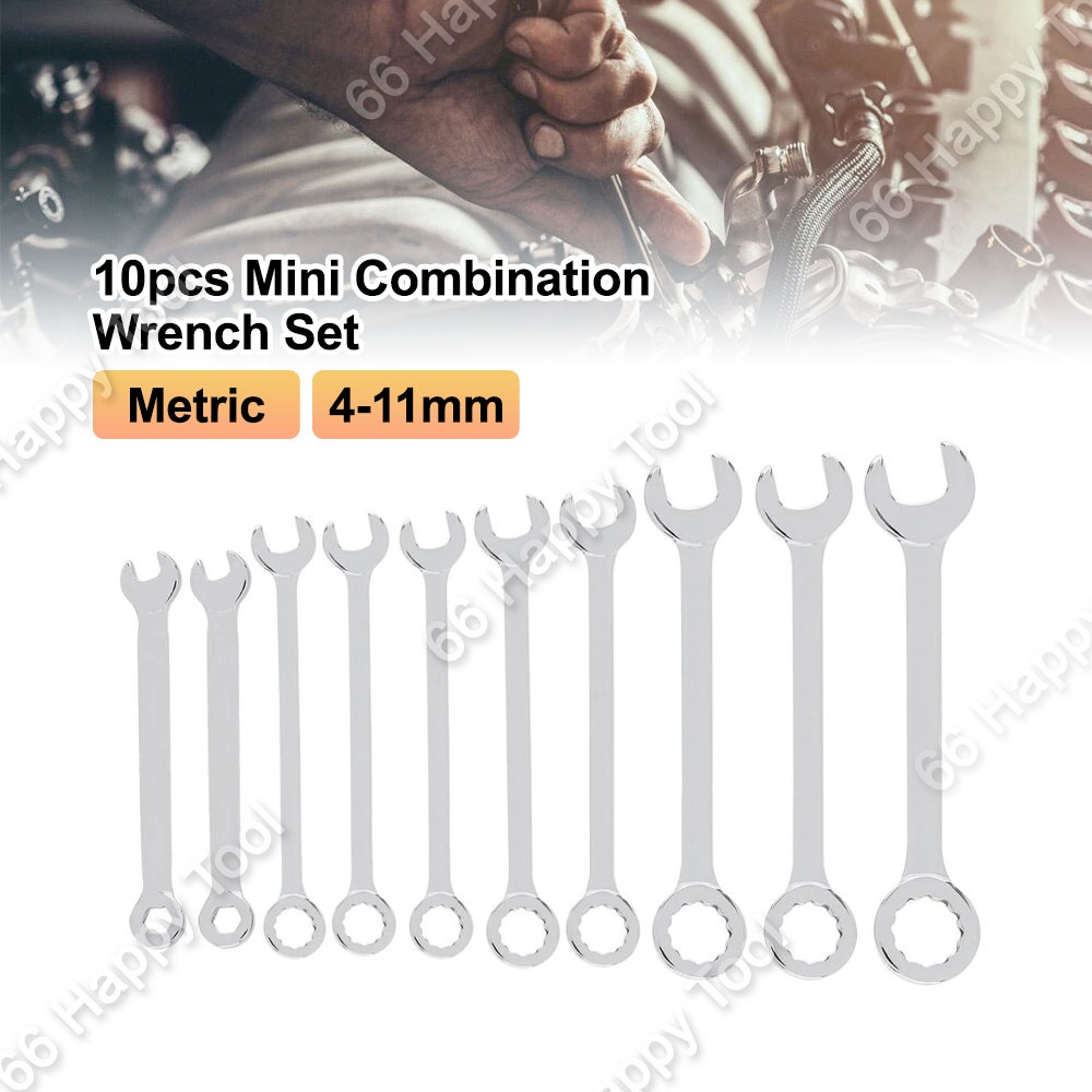 10pcs Metric Mini Combination Wrench Set Professional Spanner Set 4 ...