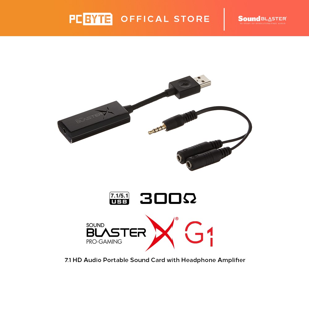 Creative Sound Blaster X G1 Portable Soundcard with Headphone Amplifier ...