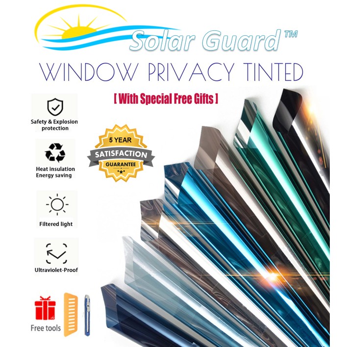 [FREE Tools] Solar Guard Privacy Window Film Glass Sticker Solar Tinted ...