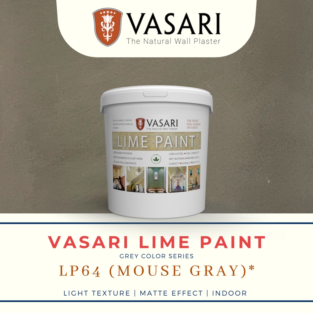Vasari Lime Paint 1kg (Grey Color Series) | Lime Wash | Shopee Malaysia