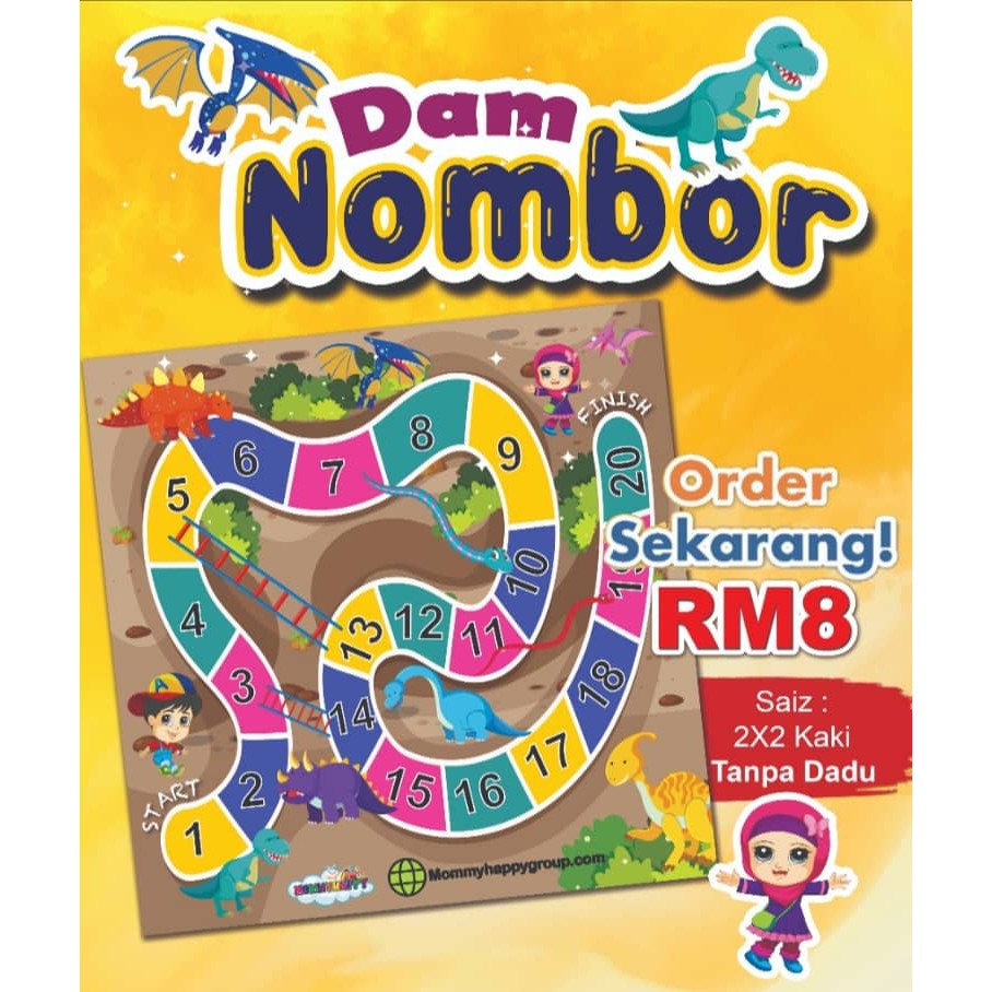 MAINAN TENG-TENG BANNER / DAM ULAR / DAM SUKU KATA BM / BA / JAWI ...