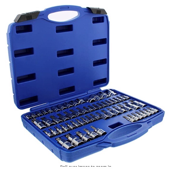 Spanar Box Torx Bit Socket Set - 60 Pc Steel Star Bit Set Tamperproof ...