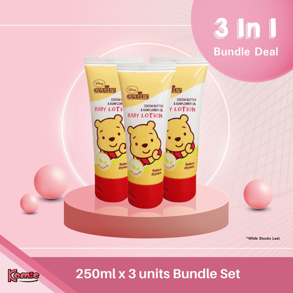 Disney Cuties Baby Lotion 250ML Cocoa Butter & Sunflower Oil 3 In 1 ...