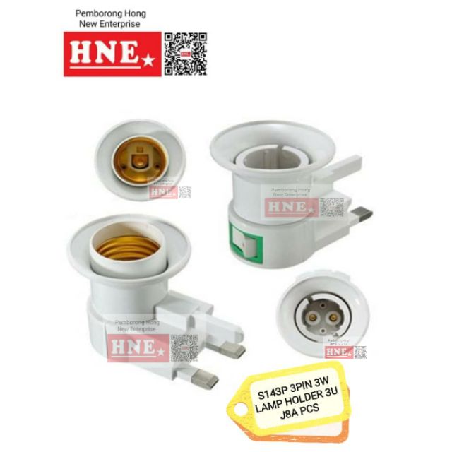 Readystock ！💡3PIN E27 Lamp Holder 💡 | Shopee Malaysia