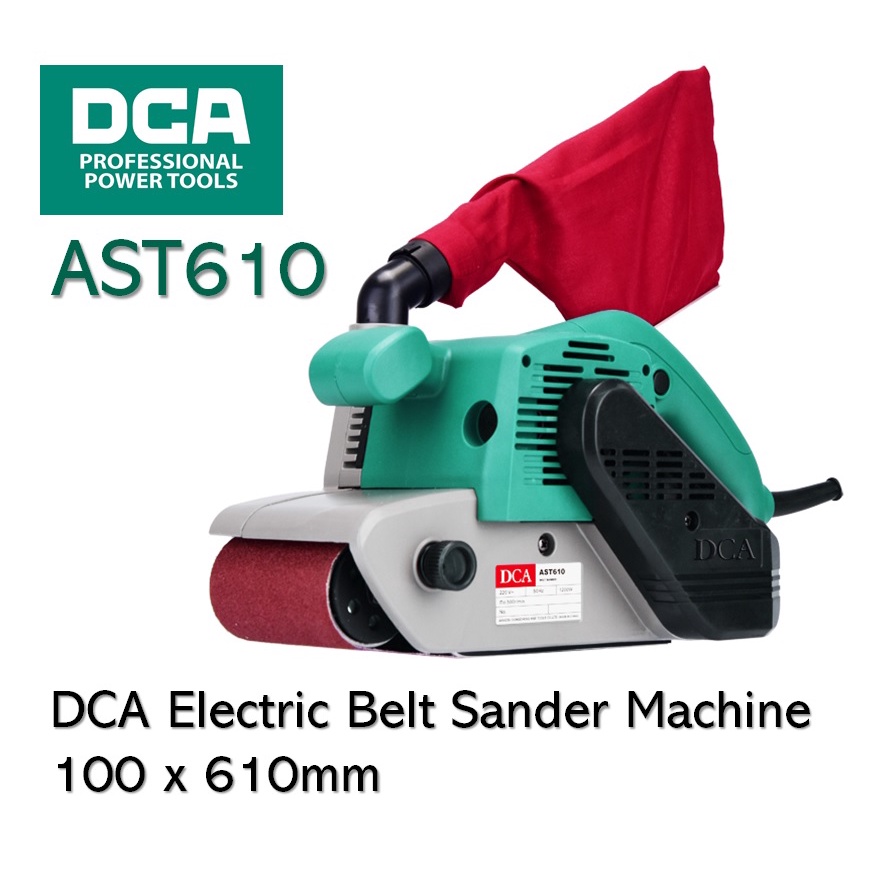 DCA AST610 100 x 160mm Electric Belt Sander Machine (1200W) With Dust ...