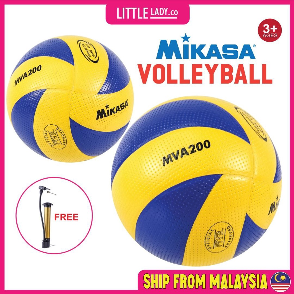 Volley Ball Mikasa Bola Tampar MVA200 MVA330 Soft PU Volleyball Beach Match Training Good ...