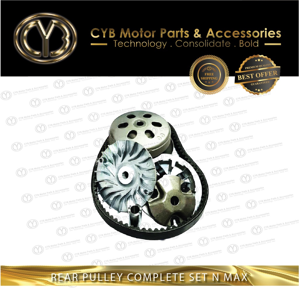 Rear Pulley Complete Set YAMAHA N MAX N-MAX NMAX V-Belts Drive Roller ...