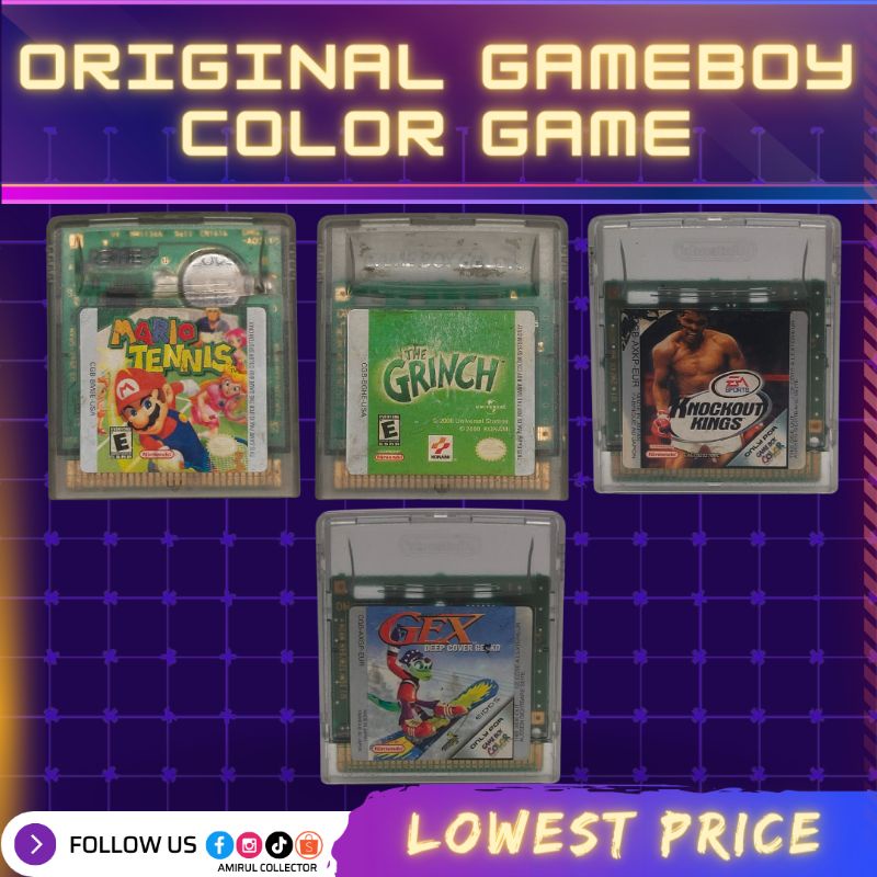 Original Nintendo Gameboy Color Game US | Shopee Malaysia