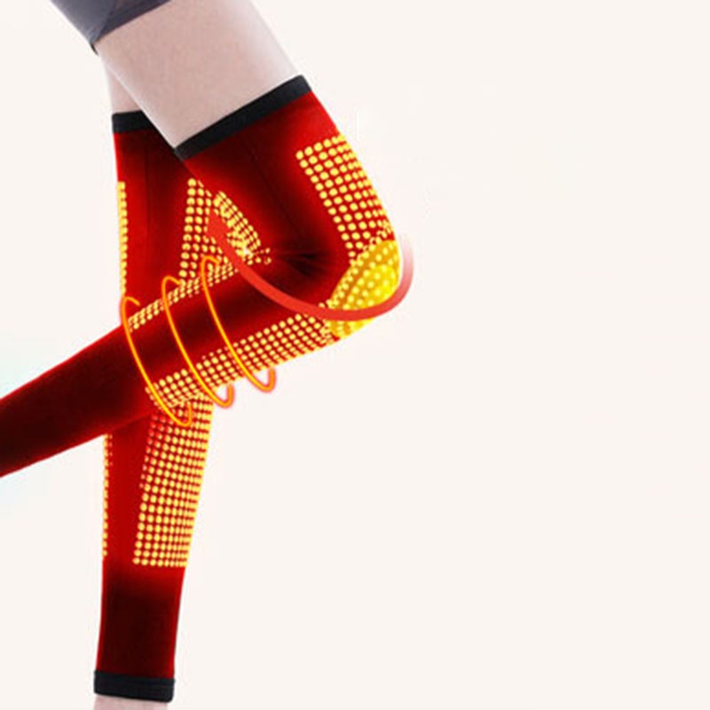 Self-heating knee protector to keep warm old cold legs with wormwood ...