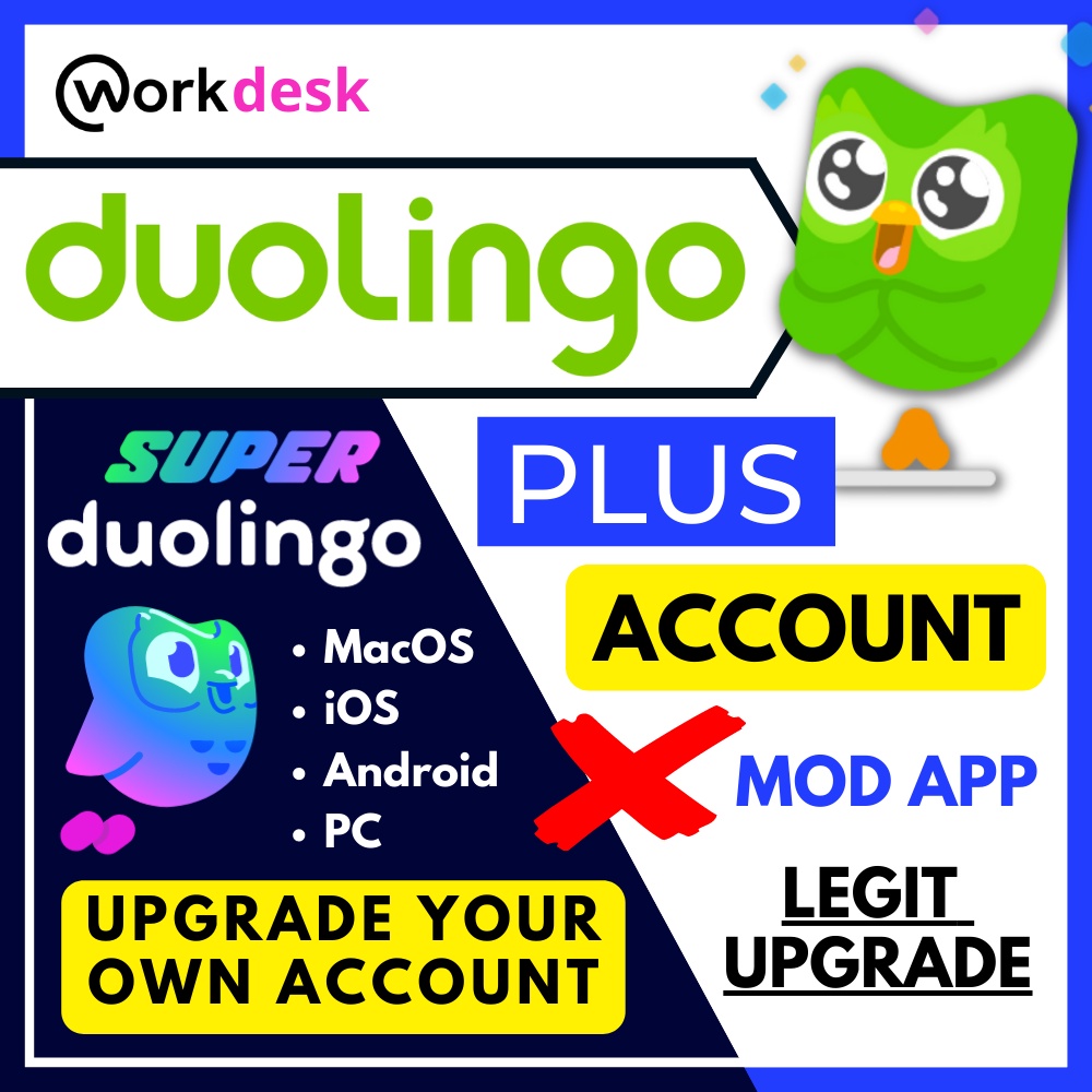 [Genuine] Duolingo Plus | iOS | Android | PC | MacOS | iPadOS | Shopee ...