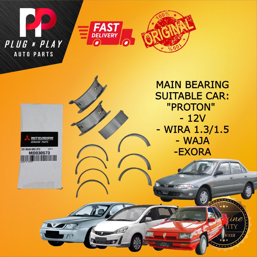 ORIGINAL MAIN BEARING STANDARD SAGA 12V, ISWARA, WAJA, WIRA 1.3/1.5 ...