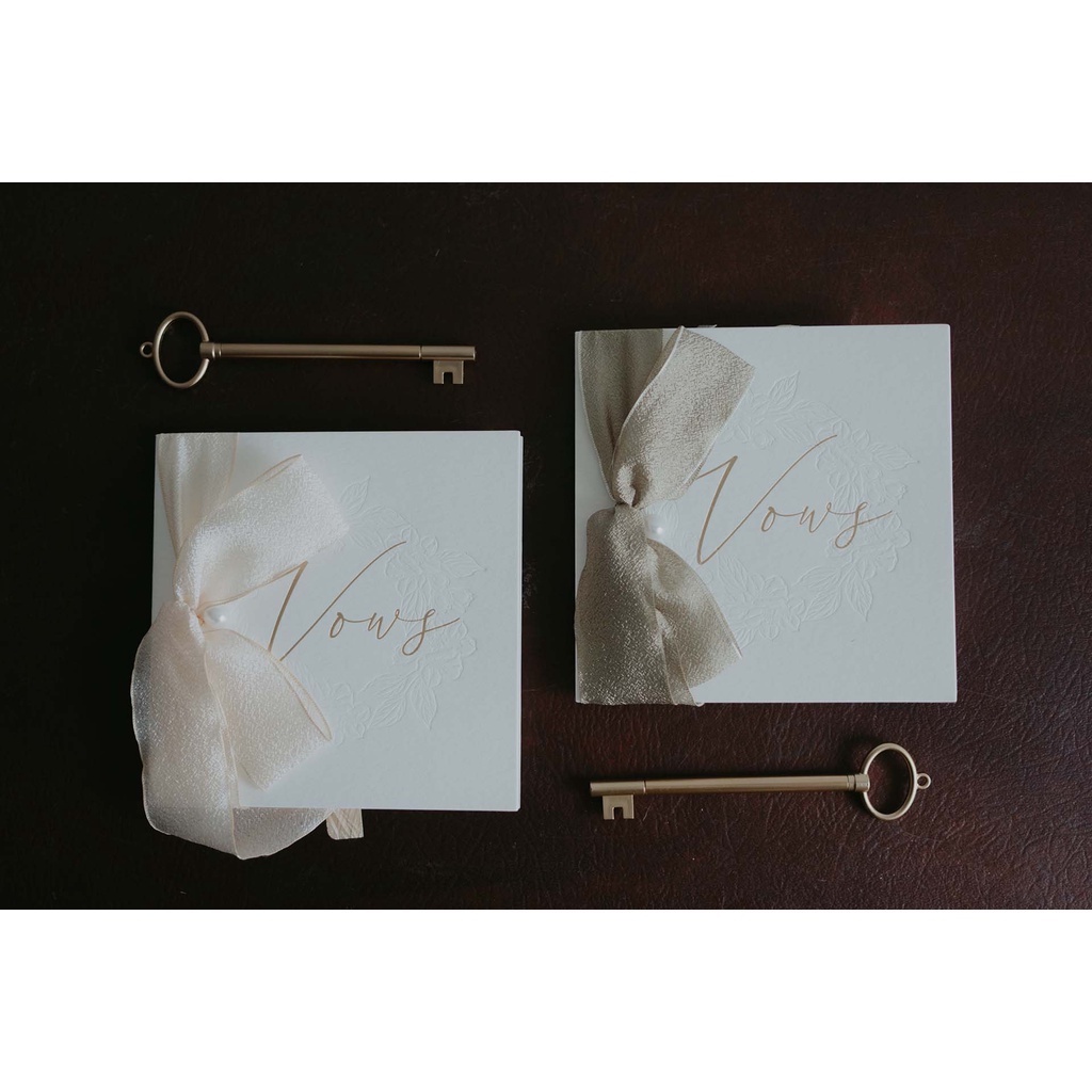 Wedding Vows Hand Card/ Marriage oath card (Green & White) | Shopee ...