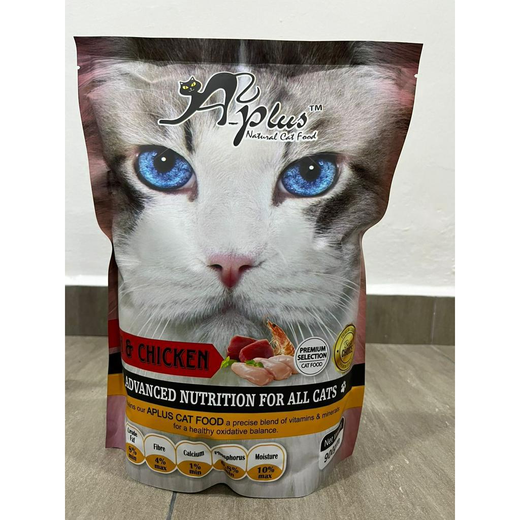 APLUS Dry Cat Food 900GM - Fish & Chicken-Ocean Fish 900gm Makanan ...