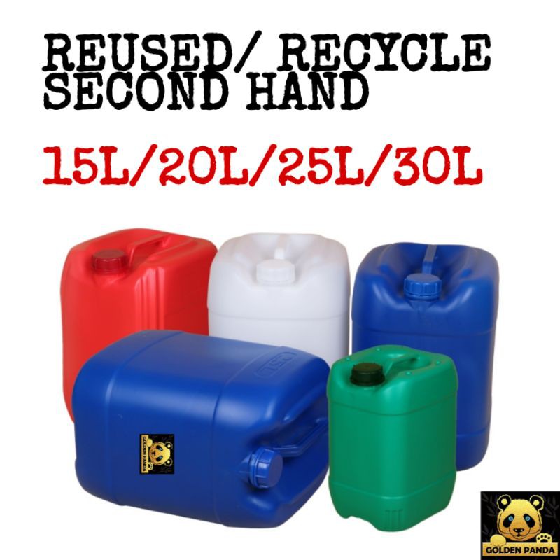 [SECOND HAND] HDPE Plastic Drum/ Bottle/ Botol Air/ Bekas Air/ Chemical ...
