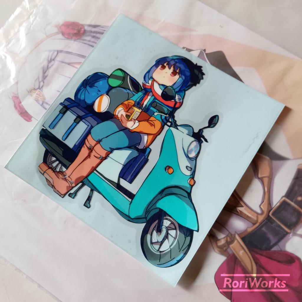 Kiss cut sticker - Shima Rin | Yuru Camp | Yamaha Vino Classic | Shopee ...