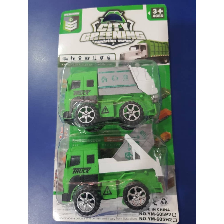 READY STOCK !! 2 pcs Model Transport lorry /Green Truck mainan Lori ...