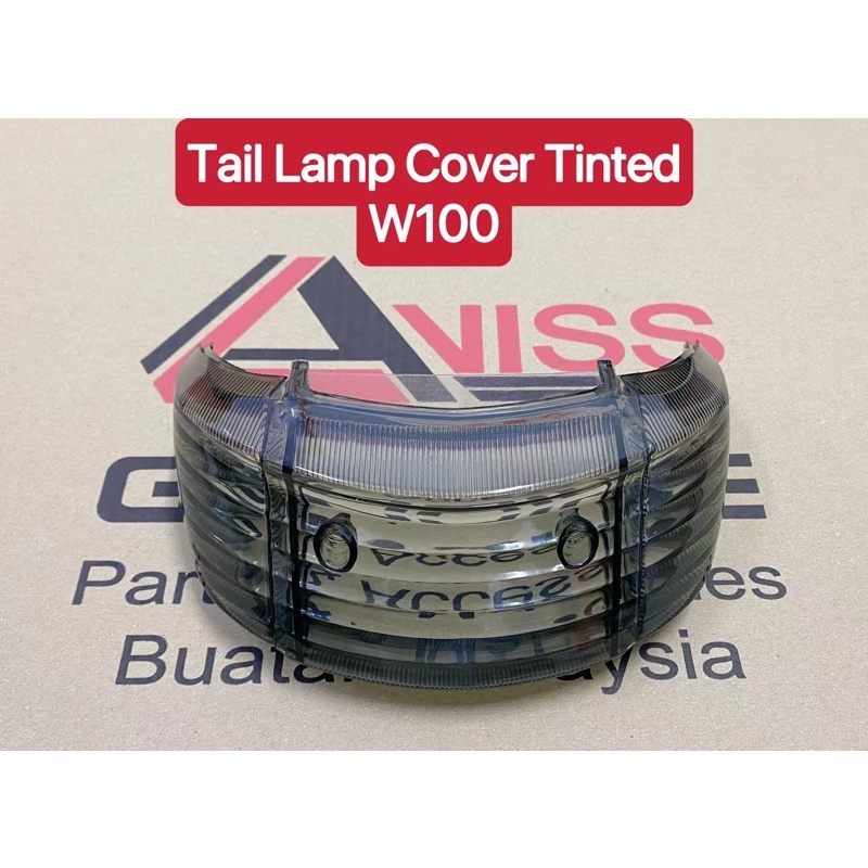 HONDA WAVE100 WAVE 100 W100 TAIL LAMP COVER LEN TLC TINTED SMOKE ...