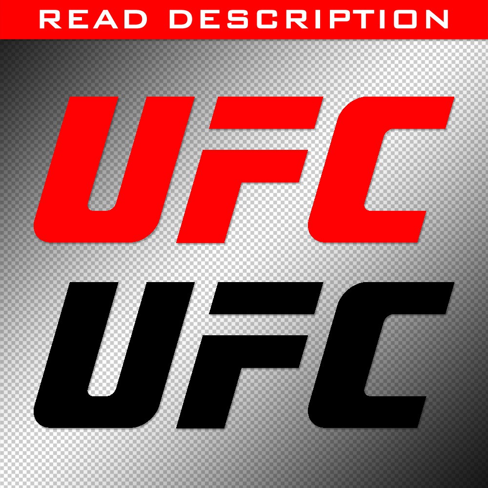Stickers | (2) UFC logo | Weather Proof die-cut decals | 3 inches ...