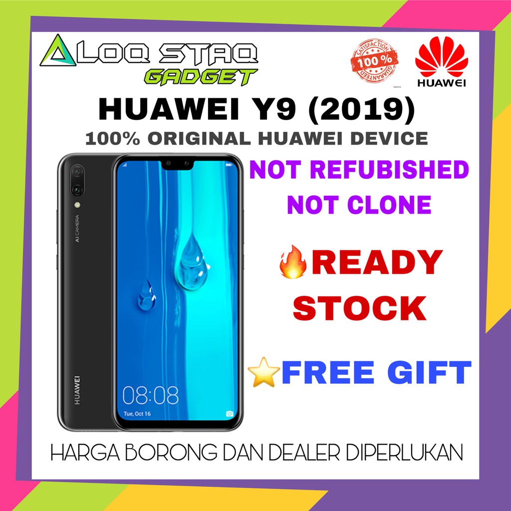 HUAWEI Y9 / Y9 PRIME 2019 (6+128GB) TELEFON MURAH ORIGINAL GAMING ...