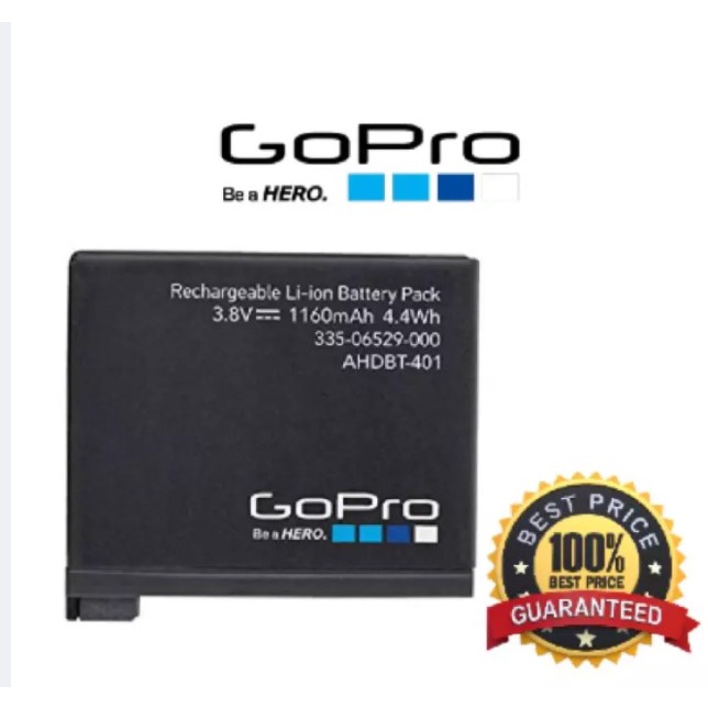 Gopro hero4 battery original AHDBT-401 1160mAh | Shopee Malaysia