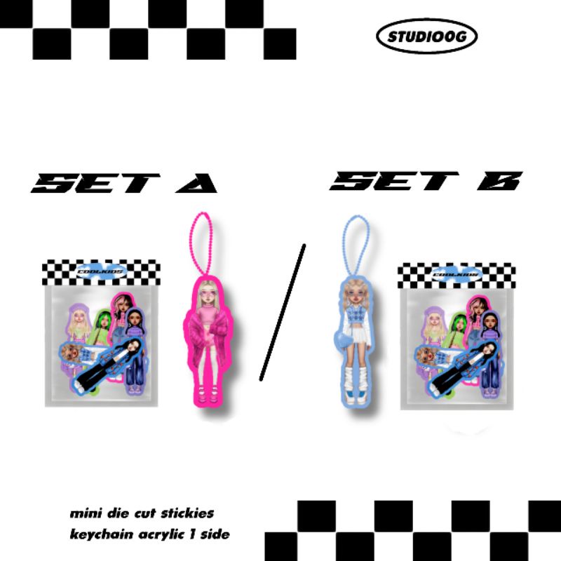 [studio0g] Sticker keychain set | Shopee Malaysia