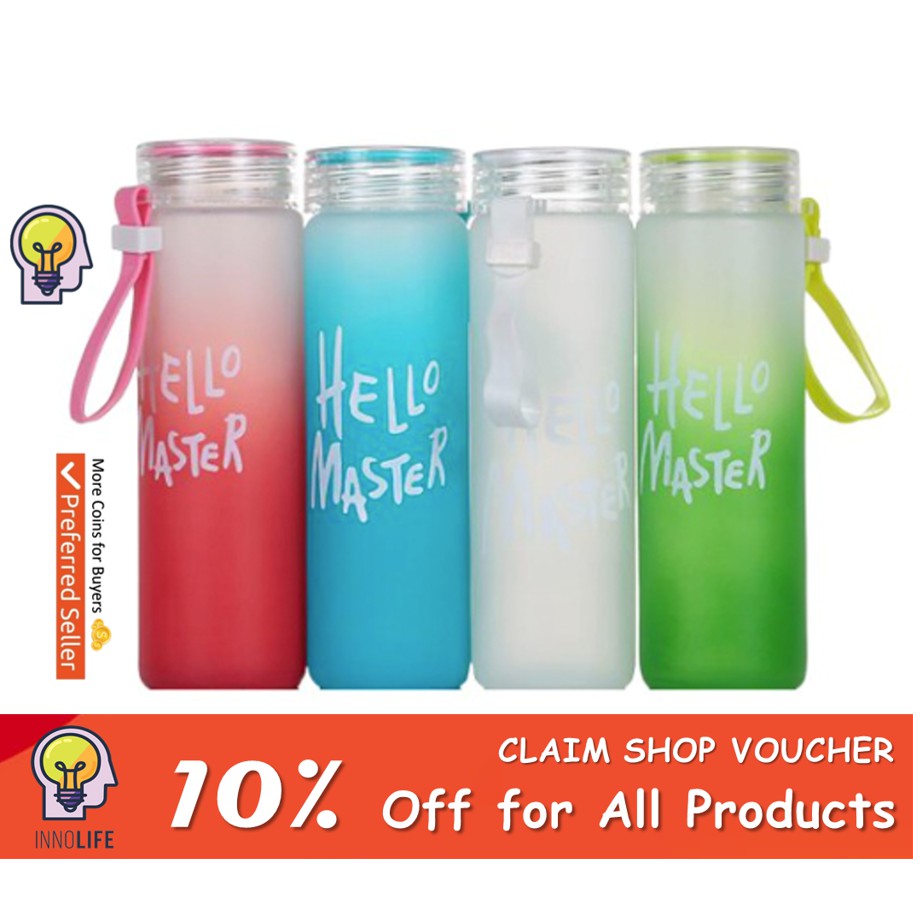 ️Ready-Stock ️ Transparent Leak-Proof BPA-Free Glass Drinking Bottle ...