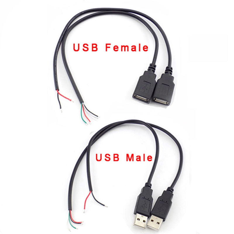 0.3m USB Cable 4 Pin Connector Male Female Wire Data Extension Cord 2 ...