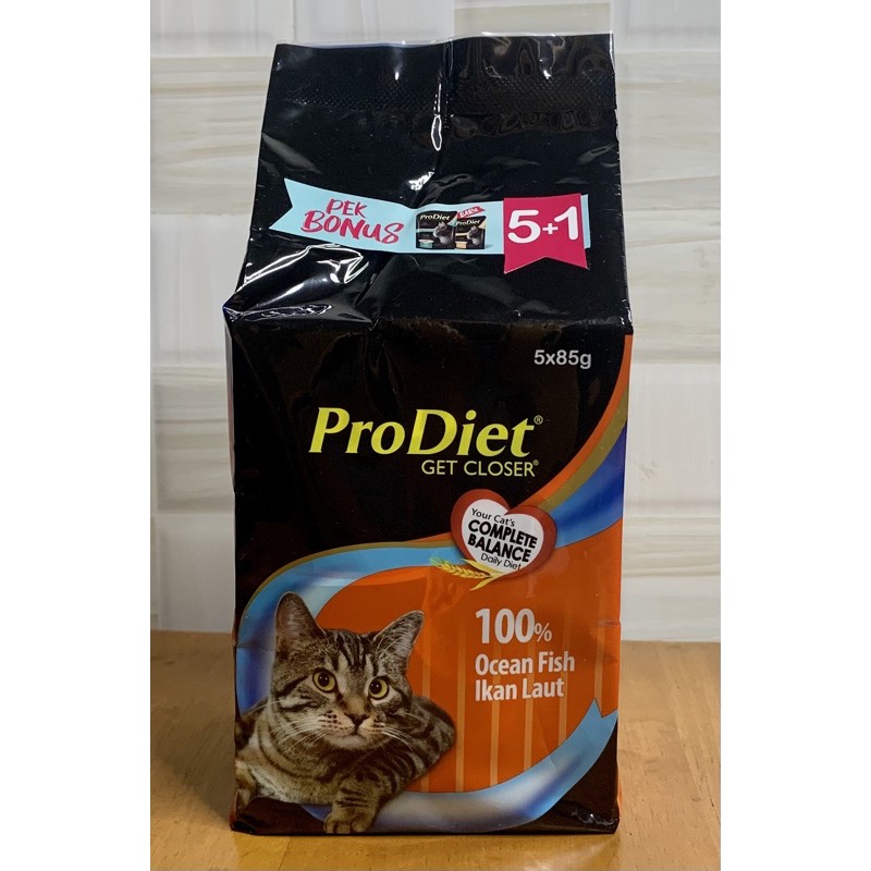 ProDiet Cat Ocean Fish Wet Food 5+1 on pack 85g | Shopee Malaysia