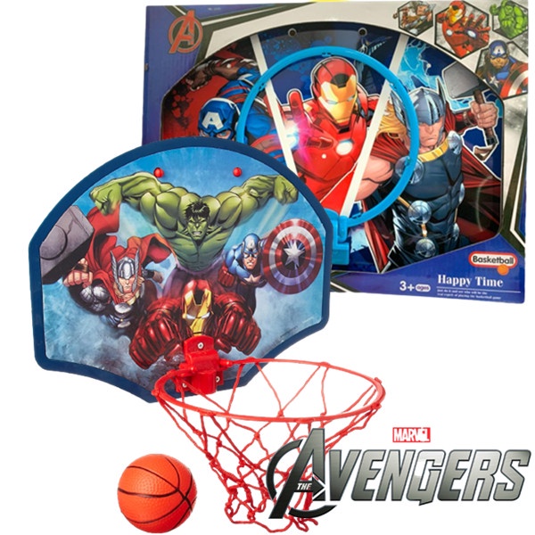 Superhero Basketball Hoop Toy Mini Inflatable Ball Pump Backboard Rim ...